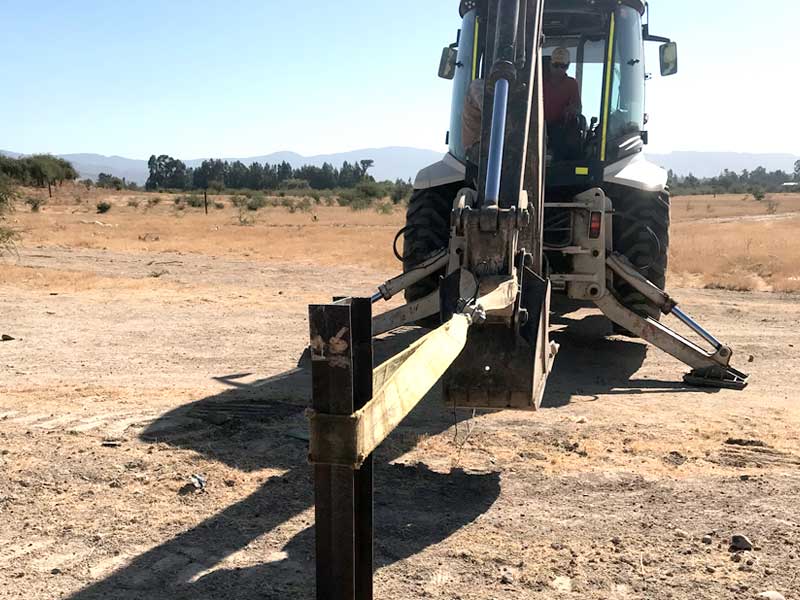 Pull-out tests and steel pole loading tests | GMS Internacional